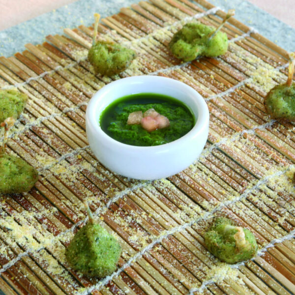 Cosce di rana in pastella con salsa verde - Cascina San Cassiano